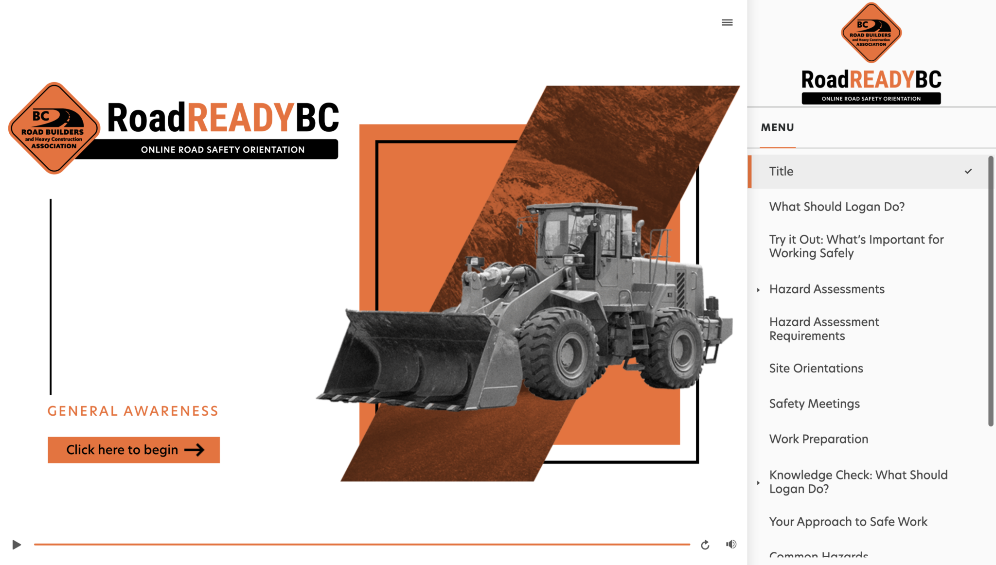 Standardized Safety Training - RoadReadyBC